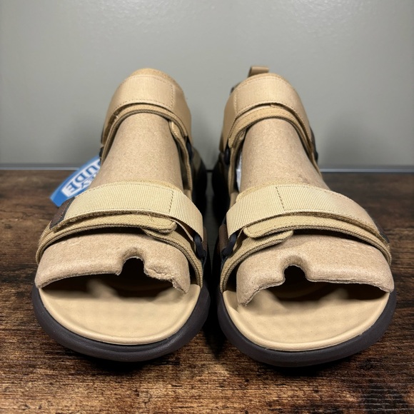 Hey Dude | Shoes | Hey Dude Carson Sandal Sport Mode Tan Brown Mens ...